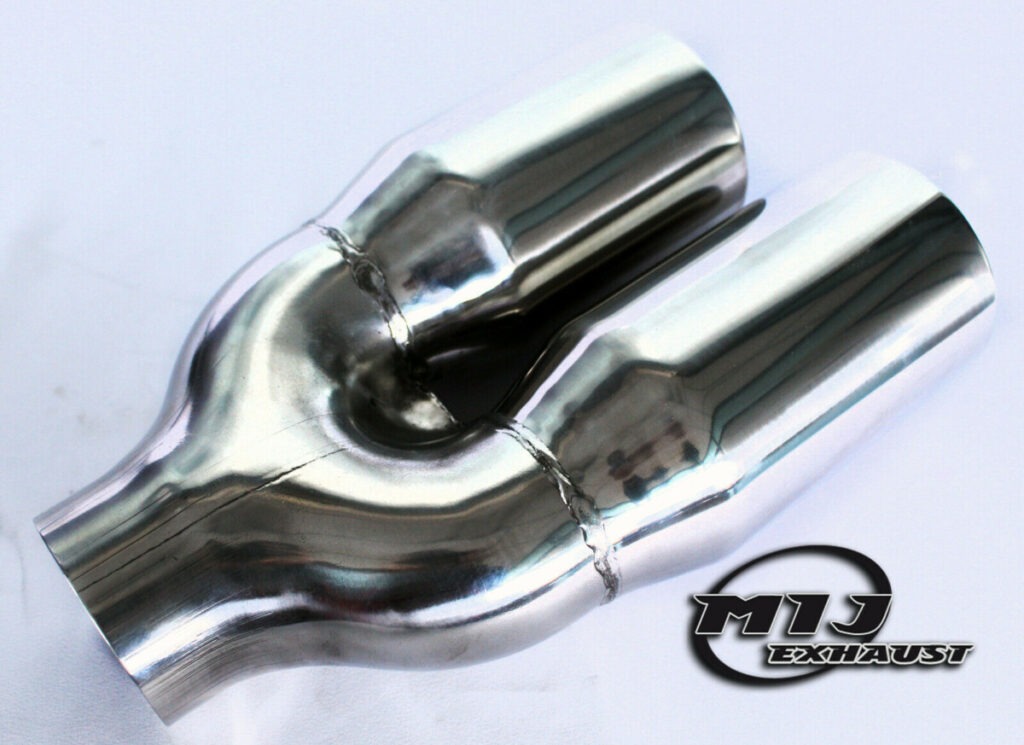 Twin 3 Inch Exhaust Tip, Stainless Steel, Straight Cut - MIJ Exhaust ...