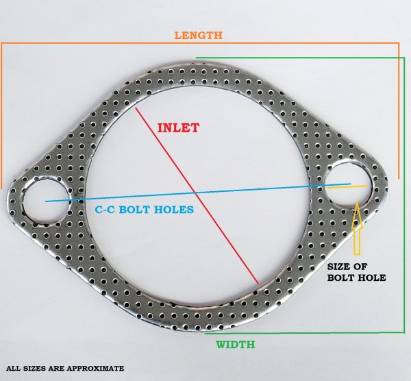 2 Pin Exhaust Gasket For Hyundai , Kia and Mitsubishi - MIJ Exhaust Systems