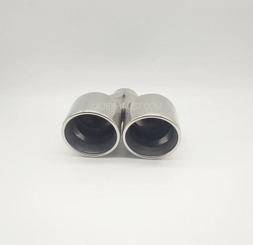 Big Bore Twin Exhaust Tips Stainless Steel Sports Tailpipes - MIJ ...