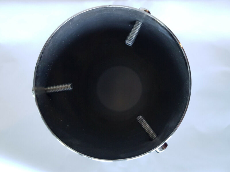 Universal Exhaust Tips; Round, Rolled In Lip Stainless Steel - MIJ ...