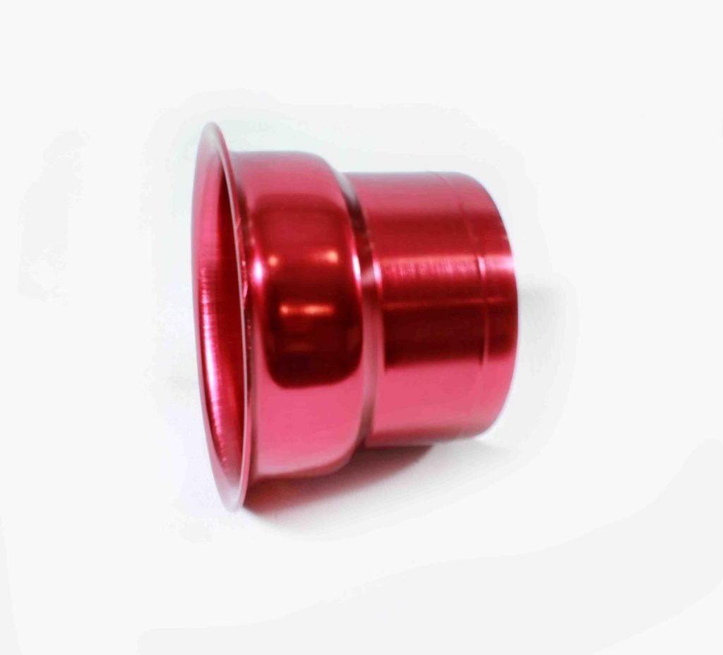 Pair of 3" Inch 74mm Alloy Cold Air Ram Feed Induction Trumpet Cone ...