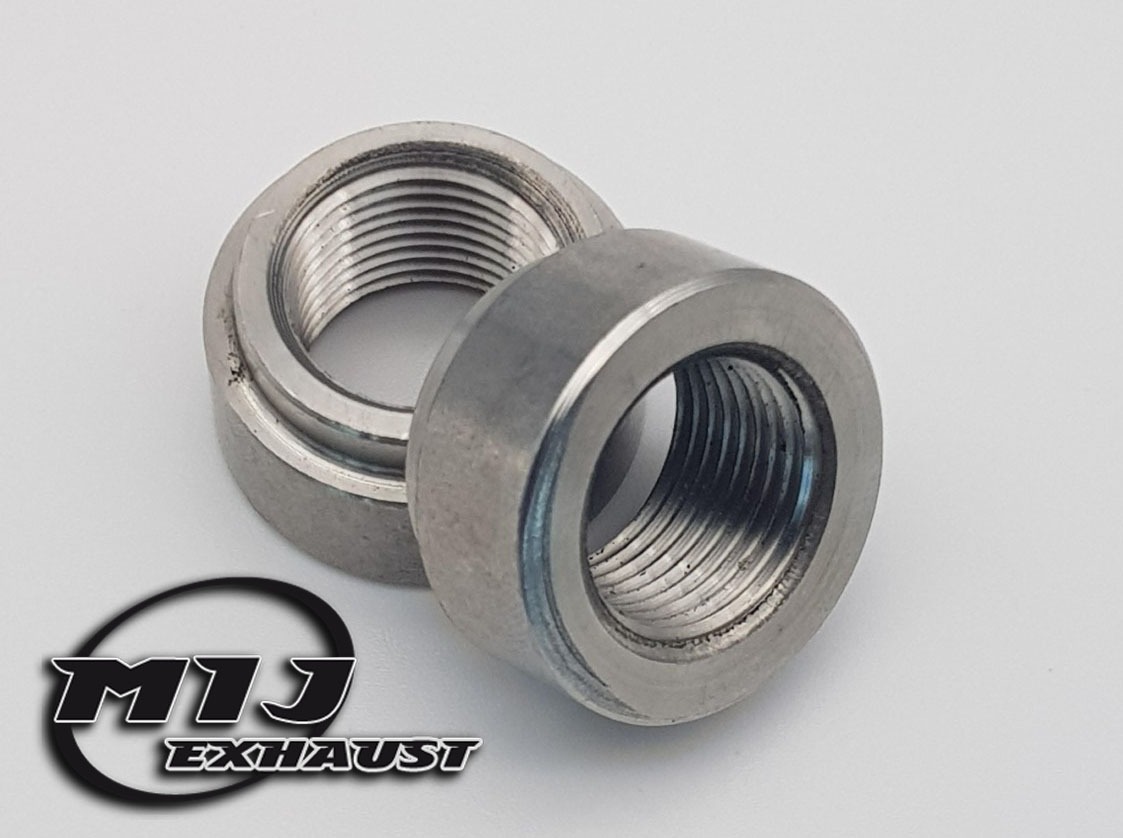 T304 STAINLESS STEEL O2 Exhaust Lambda Oxygen Sensor Boss Nut M18 1.5 Decat Bung - MIJ Exhaust ...