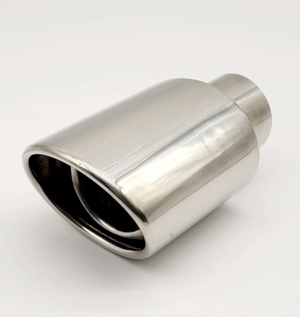 Single Oval Straight Cut Tail Pipe With Perf, Slashed Cut Trim - MIJ ...