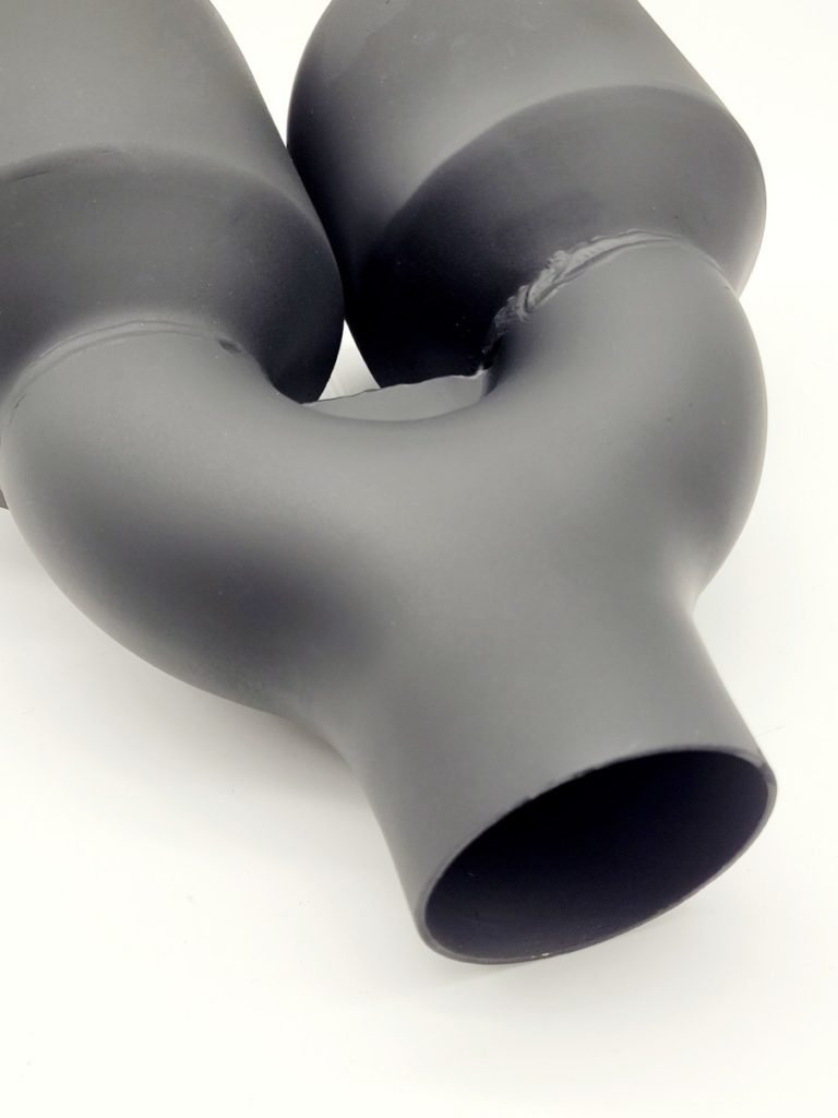 Pair of Matte Black Exhaust Tailpipe 4inch Twin Tips - MIJ Exhaust Systems