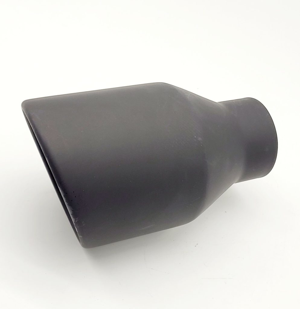 Matte Black Exhaust Tailpipe 4inch Round In Stainless Steel - MIJ ...