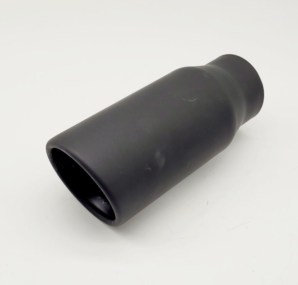 Matte Black Exhaust Tailpipe 3inch Round - MIJ Exhaust Systems