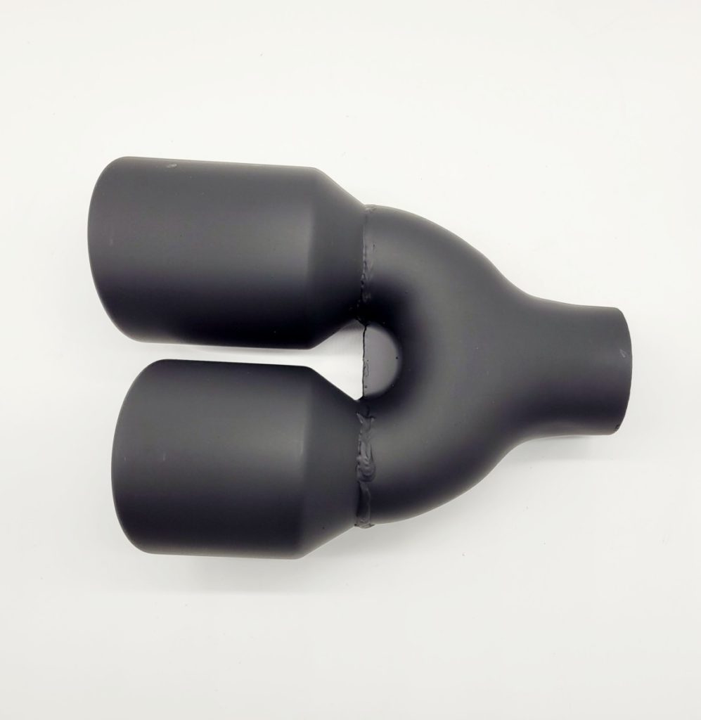Pair Of Matte Black Exhaust Tailpipe 3.5inch Twin Tips - MIJ Exhaust ...