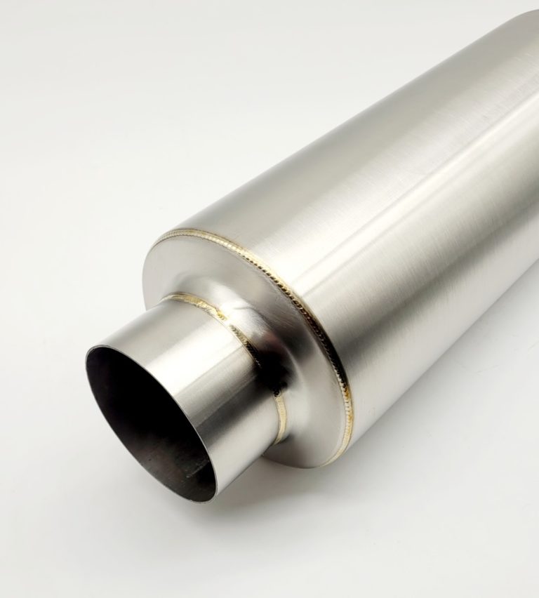 Exhaust Rear Box Dolphin Style Muffler With Bowed Tip - MIJ Exhaust Systems