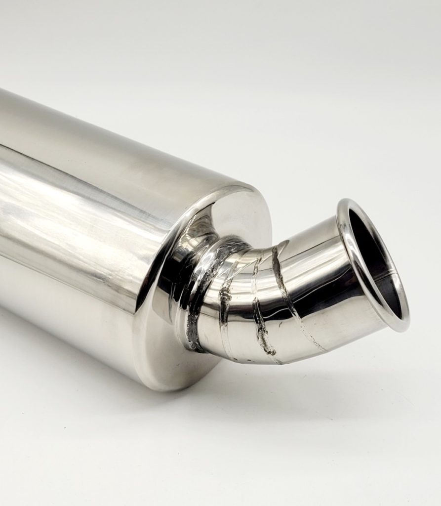 Dolphin Style Muffler Exhaust Rear Box With Rolled Bowed Tip - MIJ ...