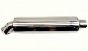 Dolphin Style Muffler Exhaust Rear Box With Rolled Bowed Tip - MIJ ...