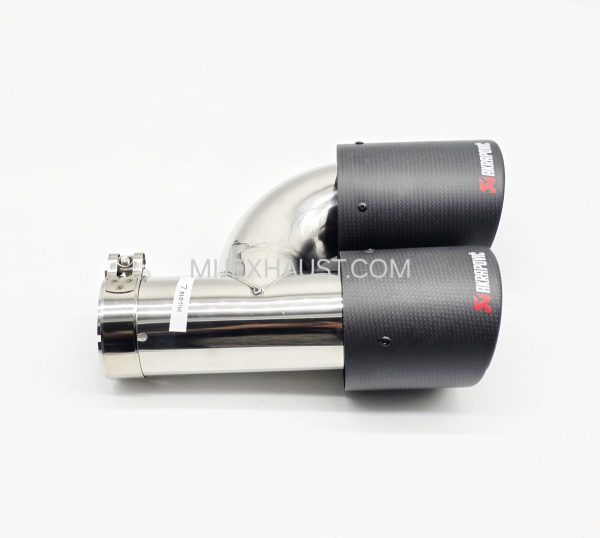 Carbon Fibre Exhaust Tailpipes 3.5" Rolled Quad Tips - Matte - MIJ ...