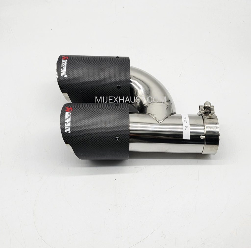Carbon Fibre Exhaust Quad Tips 3.5" Tailpipes - Matte - MIJ Exhaust Systems